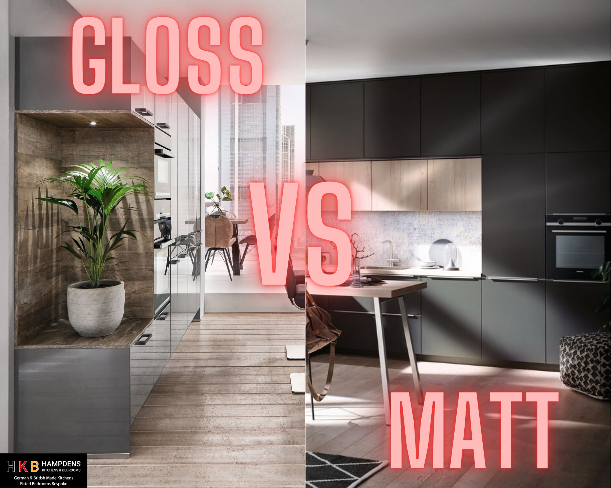 Gloss vs Matt: Which kitchen is best for your home • Hampdens KB